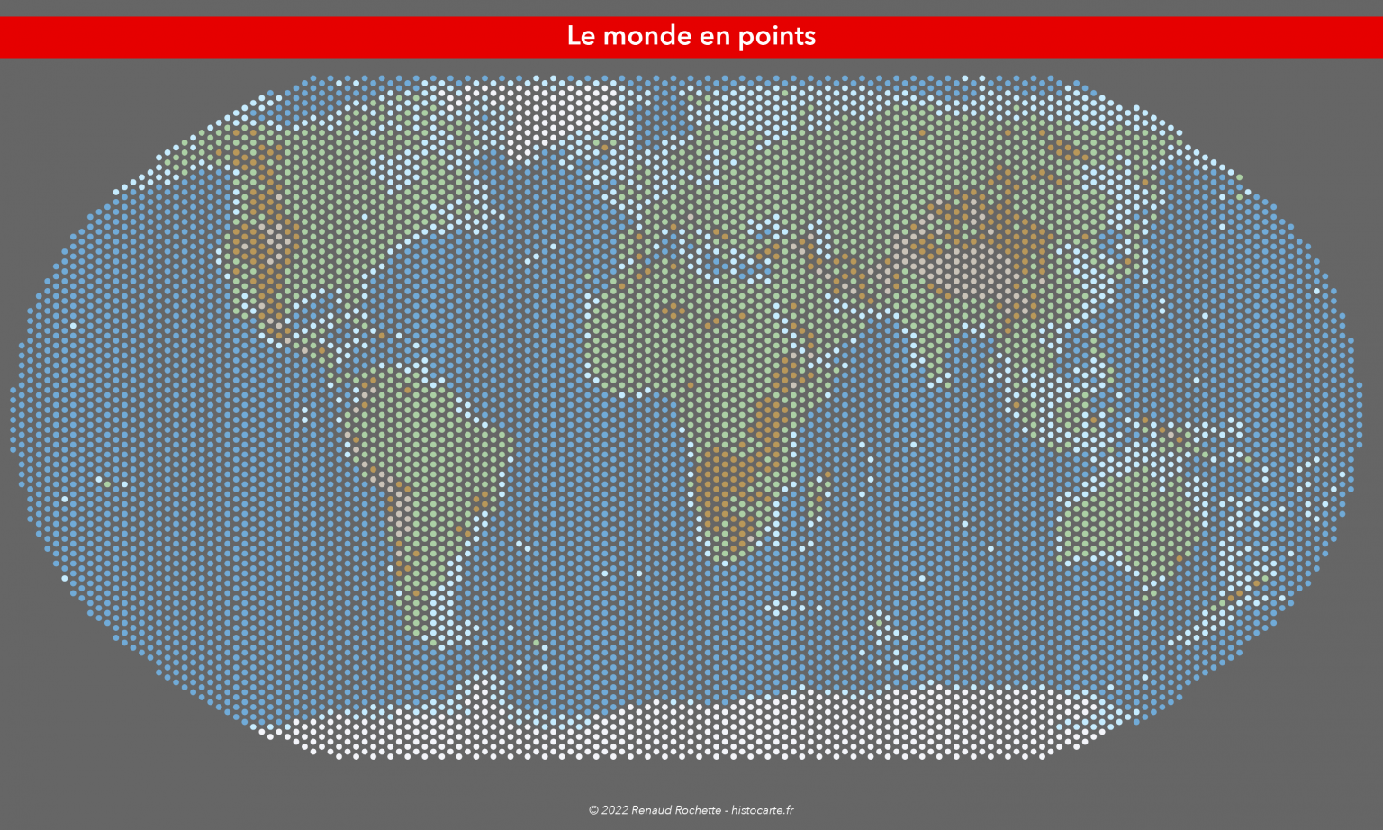 Le monde en points - Histocarte - #30DayMapChallenge